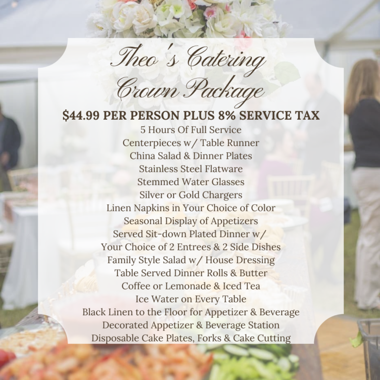 Crown Package – Catering