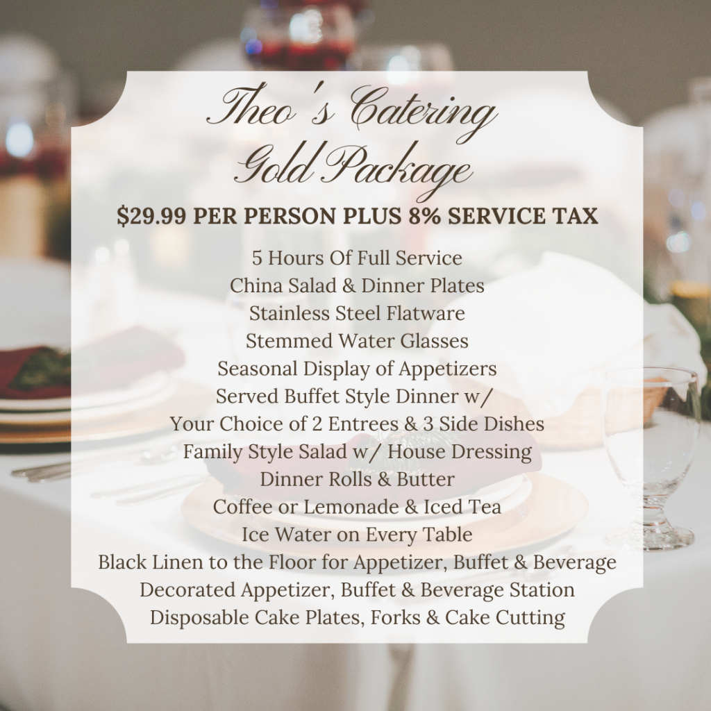 Gold package – Catering
