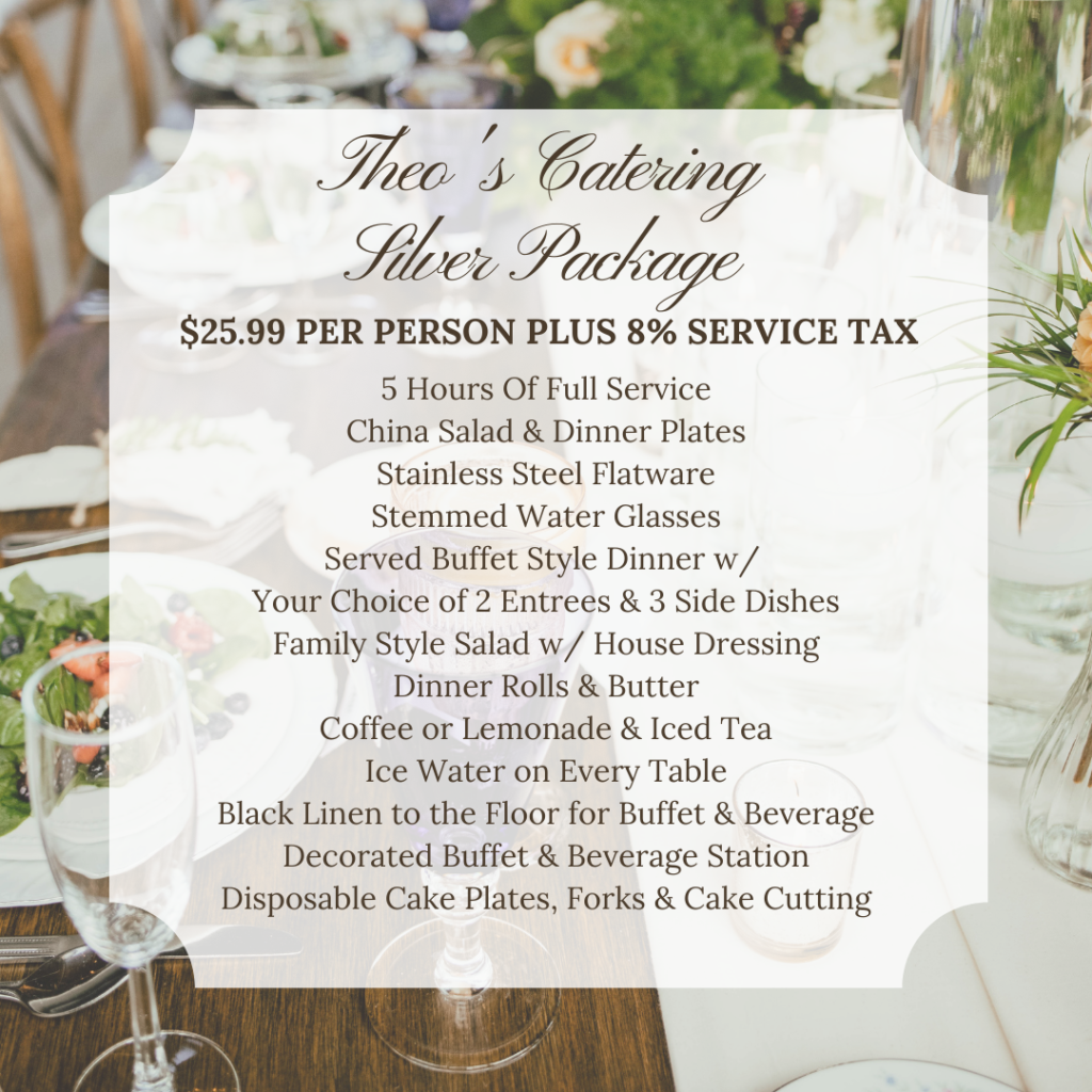 Silver Package – Catering